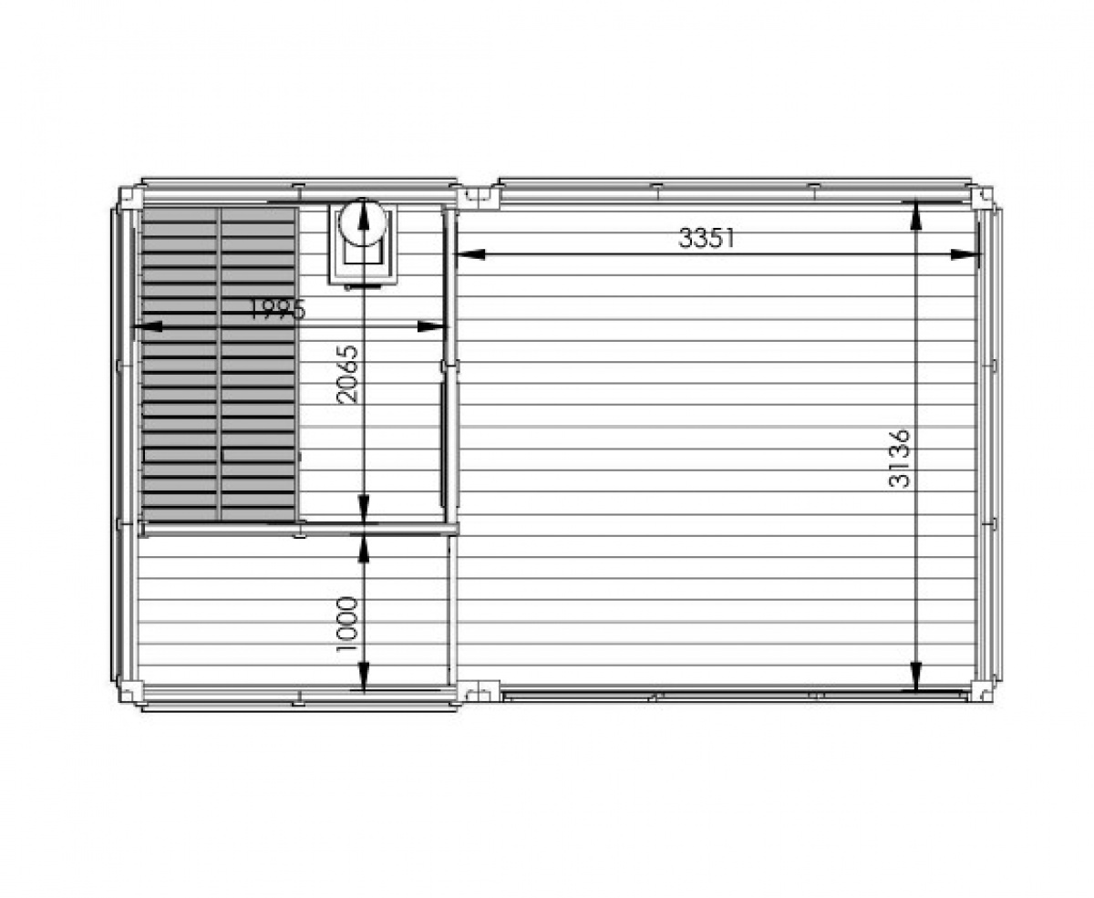 Modulær badstue 3x5m – Products